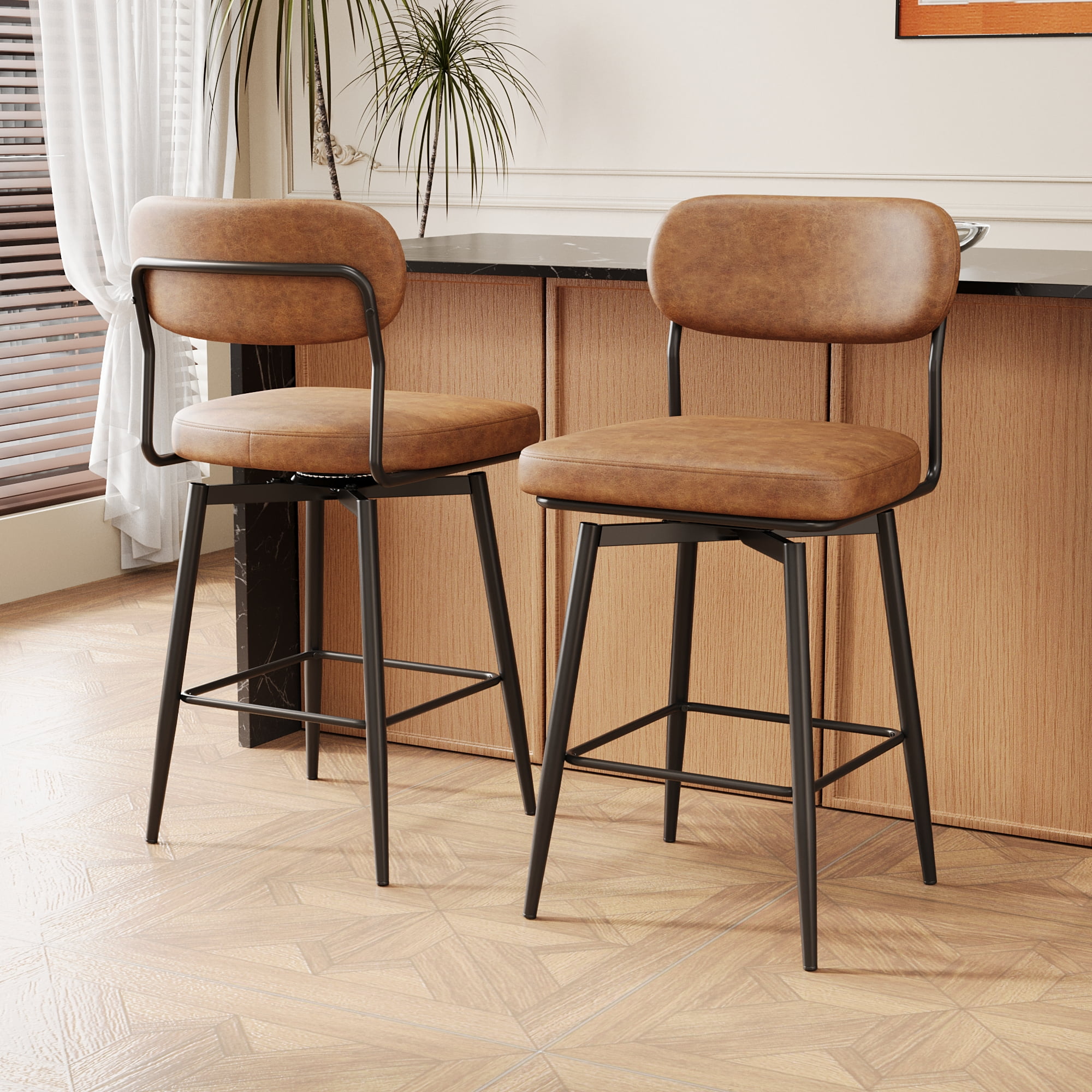 360 ° Rotating Bar Chair Bar Stool bar stools set of 2 piece set with ...