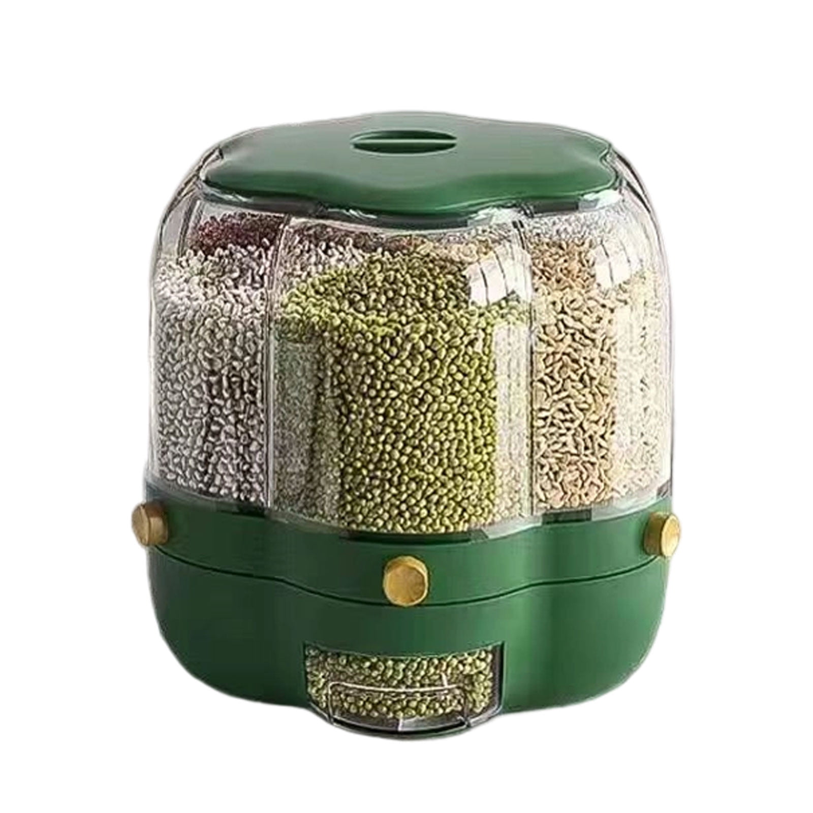 360 Rotating Candy Dispenser with Multiple Slots and 6 Compartments ...