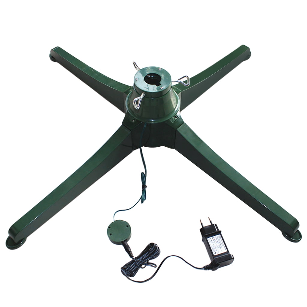360° Rotating Christmas Tree Stand Electric Rotating Home Items ...