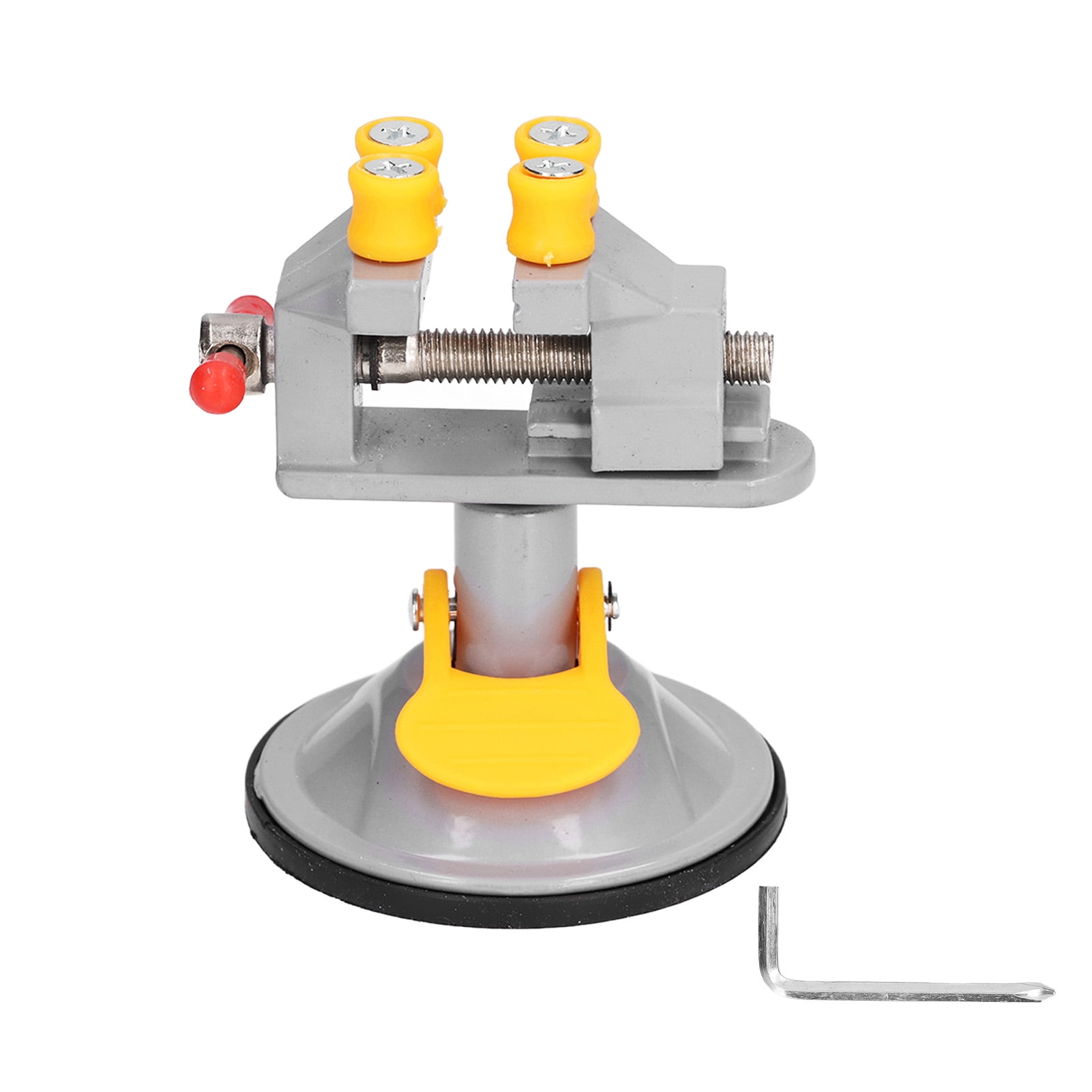360° Rotating Desktop Mini Drill Press Vise for Carving, Suction Cup ...