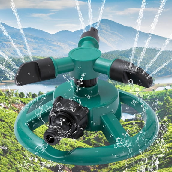 360° Rotating Disc Sprinkler – 2-Mode Adjustable Coverage for Lawn ...