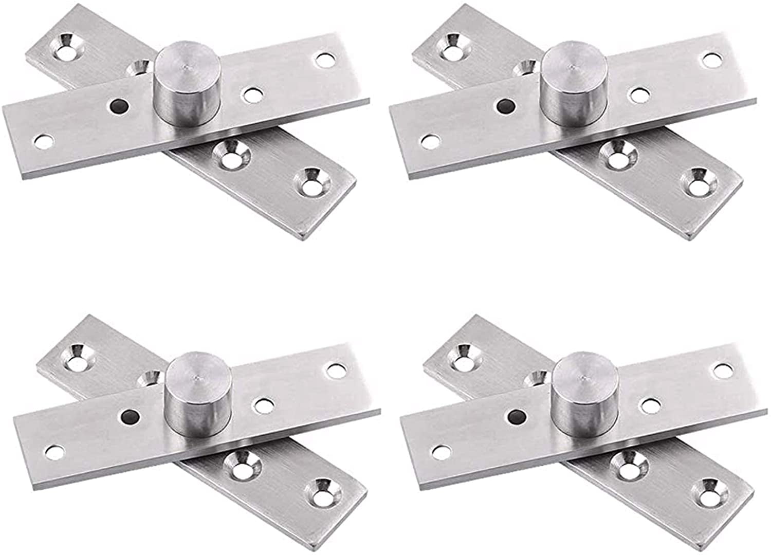 360° Rotating Door Pivot Hinges, 4PCS, Heavy-Duty Stainless Steel ...