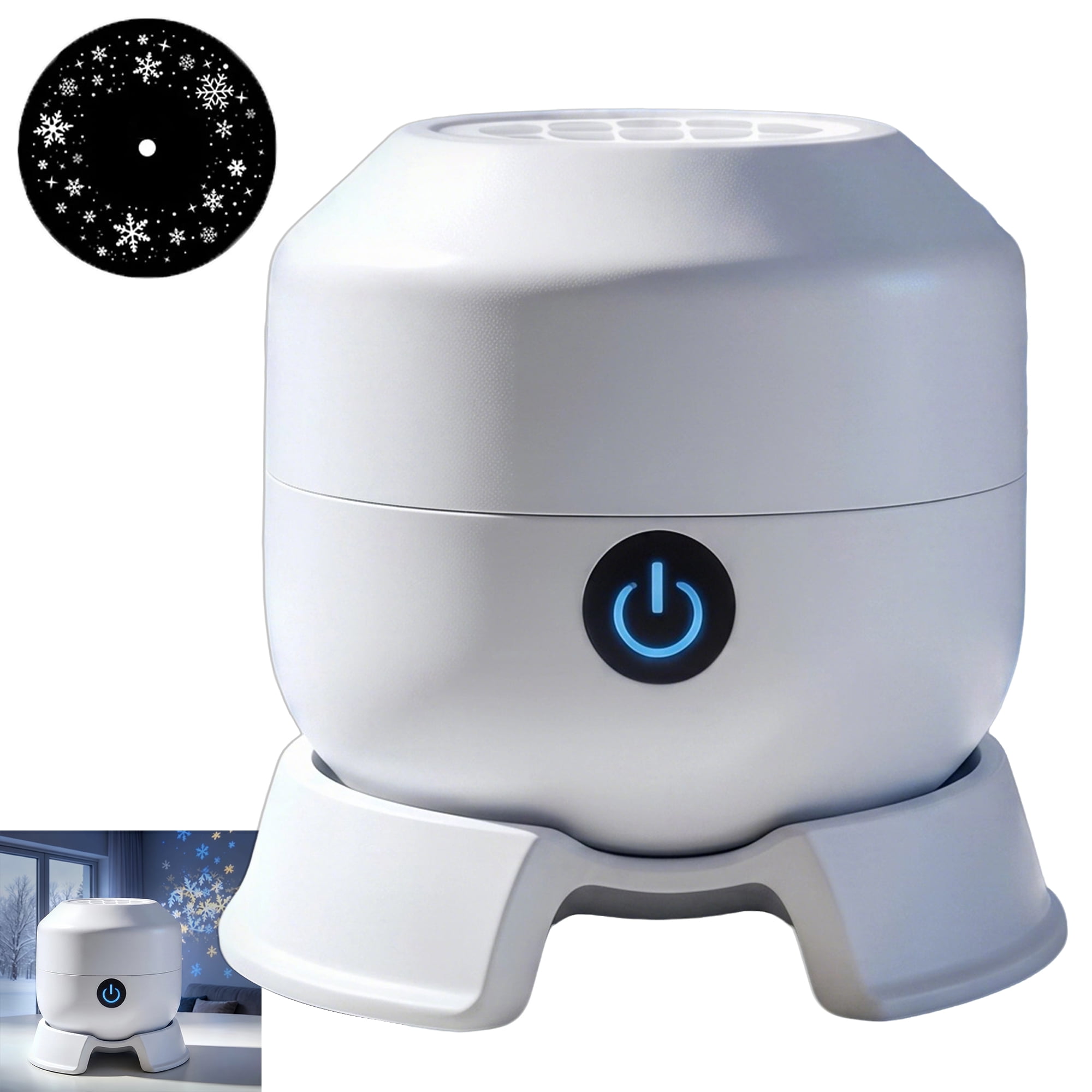 360° Rotating Dynamic LED Projector Light,Soft Night Light Ocean Wave ...