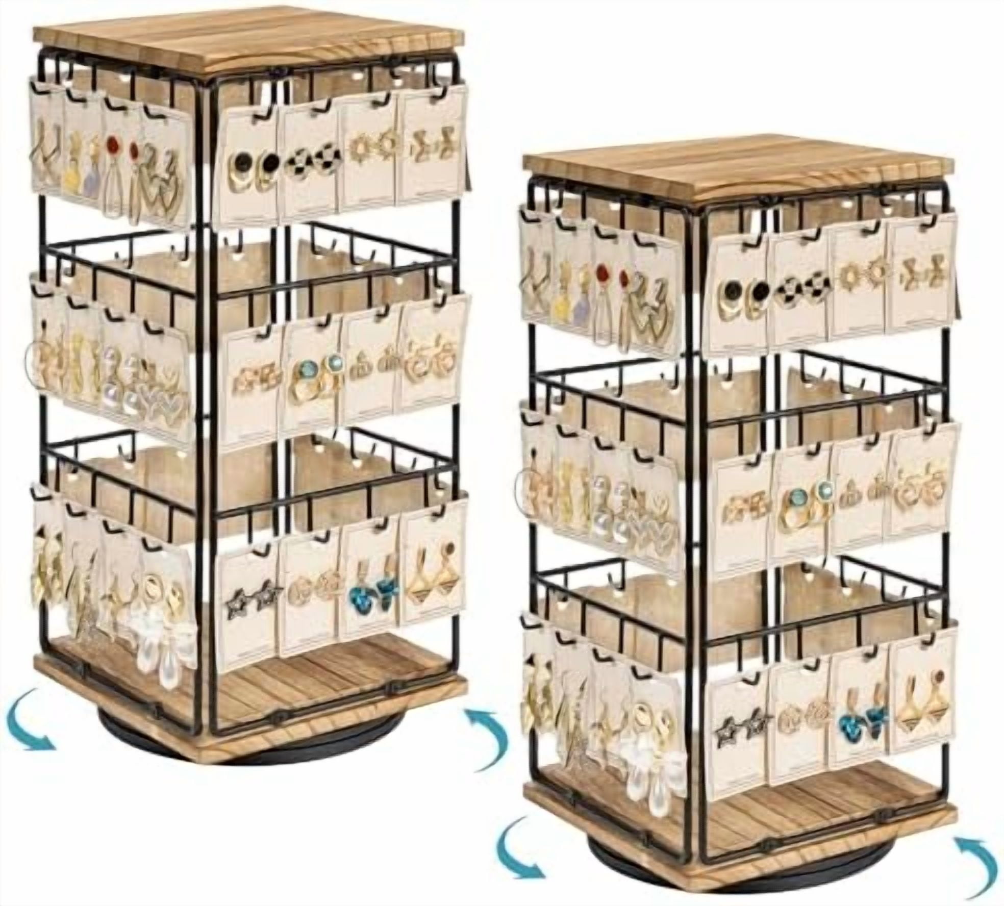 360 Rotating Earring Display Stands for Selling, Earring Rack Display ...