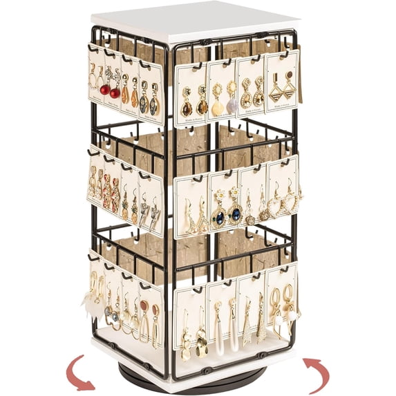 360 Rotating Earring Display Stands for Selling, Earring Rack Display ...