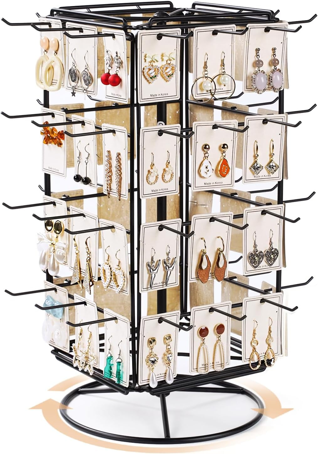 360 Rotating Earring Display Stands For Selling, Earring Rack Display ...