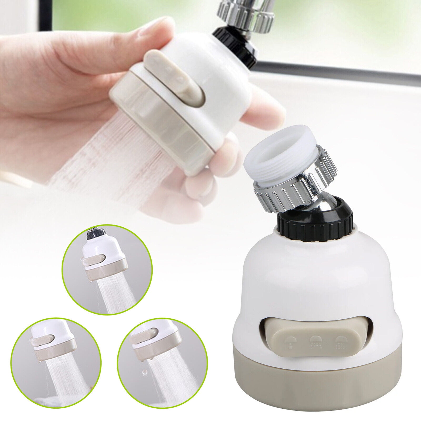 360° Rotating Faucet Water Filter Movable Kitchen Sink Tap Head Nozzle ...