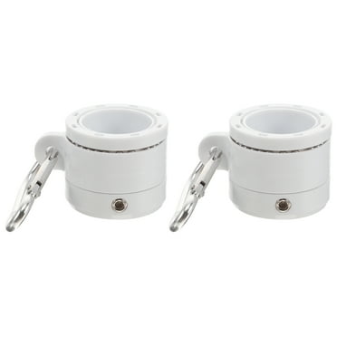 2 Pack Flag Pole Rings, Plastic Rotating Flagpole Flag Mounting Rings ...