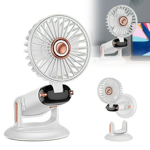 360 Rotating Folding Personal Fan with 5 Speed Adjustable Modes ...