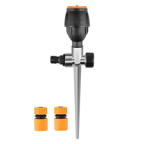 360° Rotating Garden Sprinkler Head with 4-Point Alloy Ground Insert, 3 ...