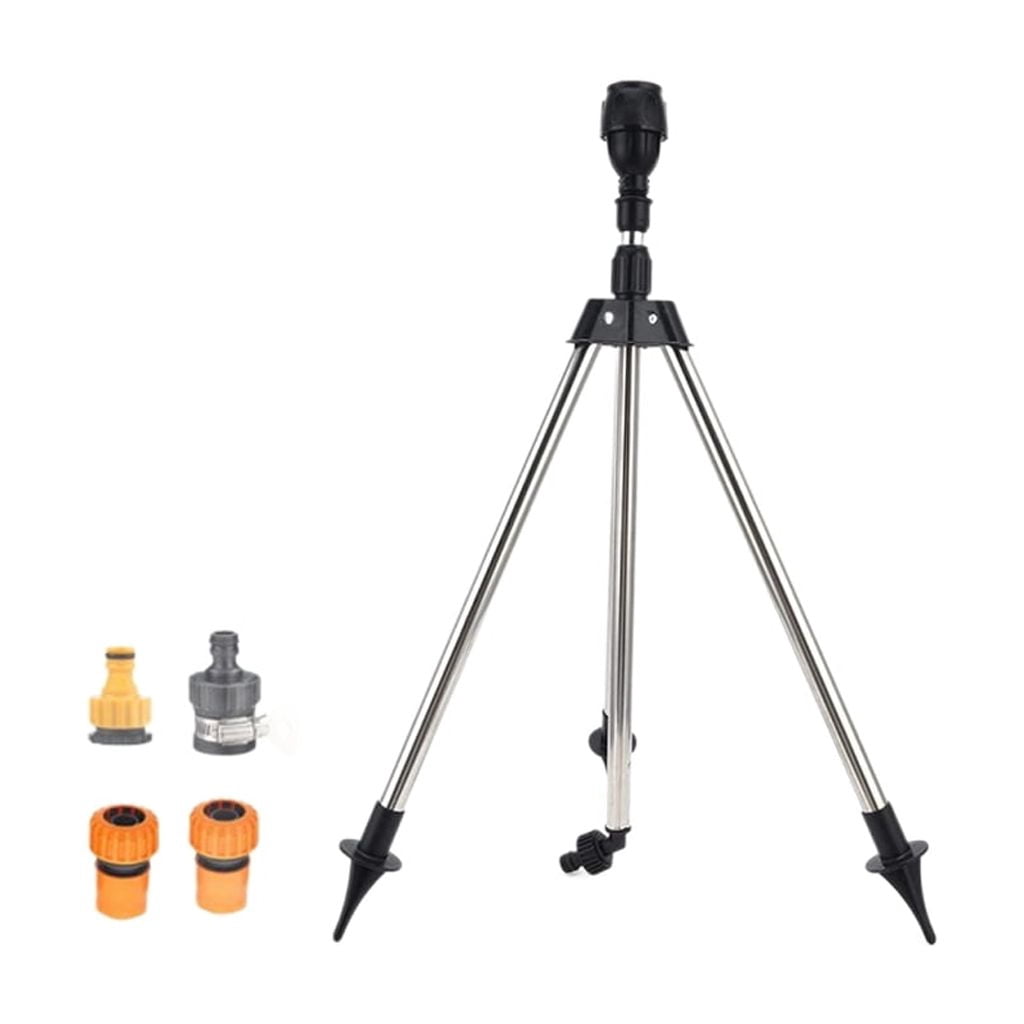 360 Rotating Garden Sprinkler On Adjustable Tripod Base 3/4Inch Hose ...