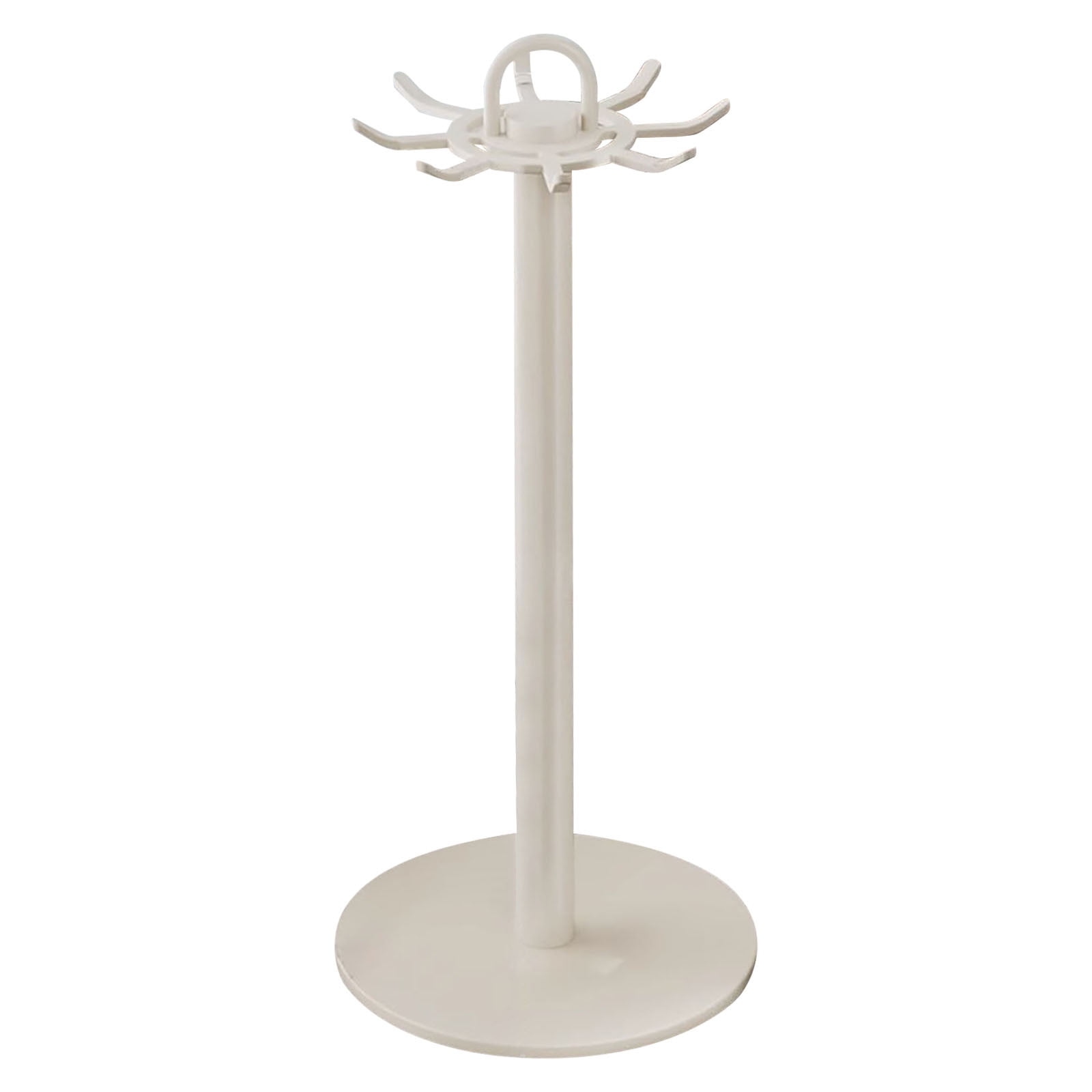 360° Rotating Kitchen Tool Organizer Rack with 8 Hooks, Stainless Steel ...