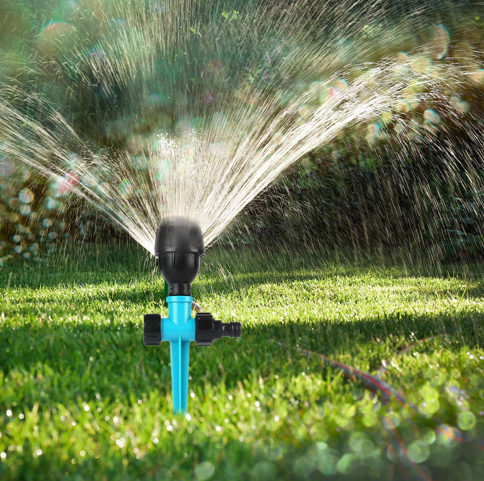 360 Rotating Lawn Sprinkler for Yard, Garden Irrigation System Rotating ...