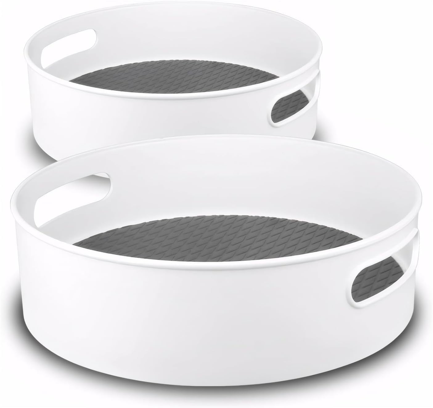 360° Rotating Lazy Susan Organizers, 2 Packs 9" and 12" Turntable Spice ...
