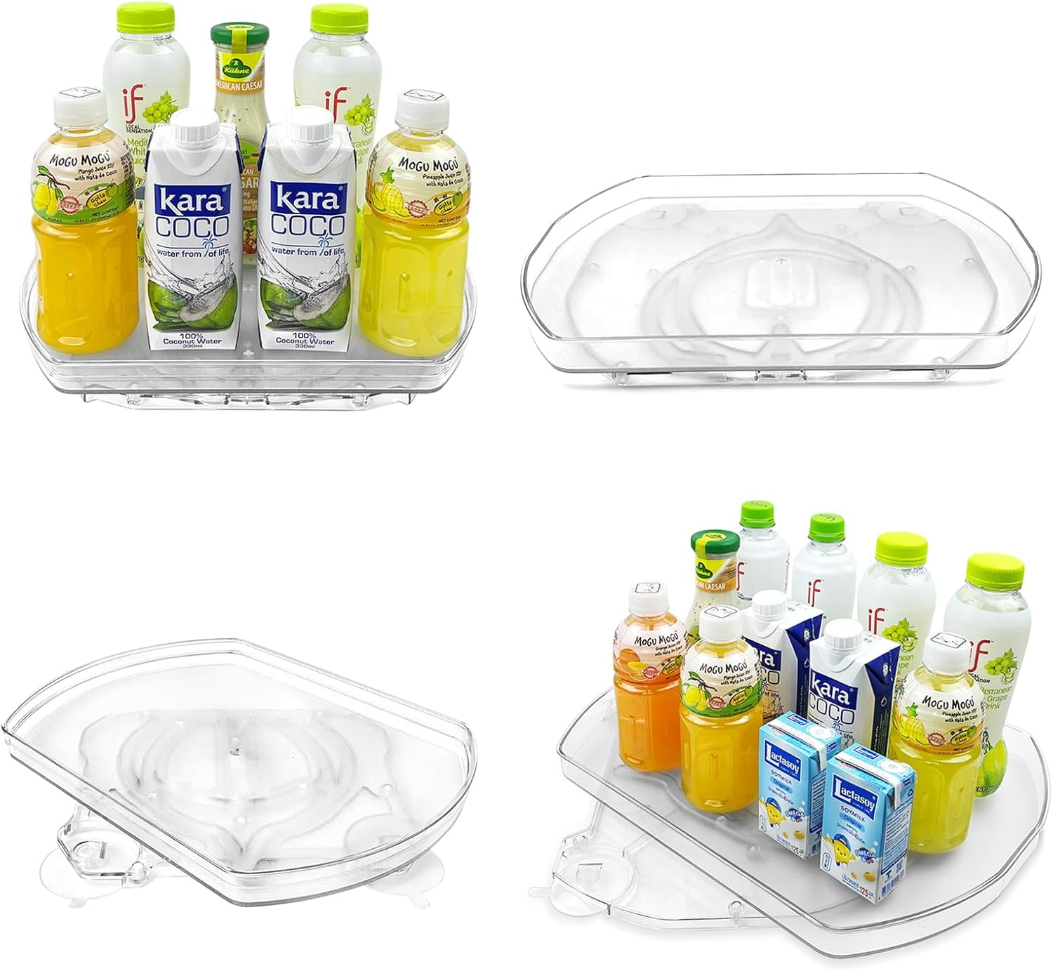 360° Rotating Lazy Susan Turntable - Multifunctional Rectangular ...