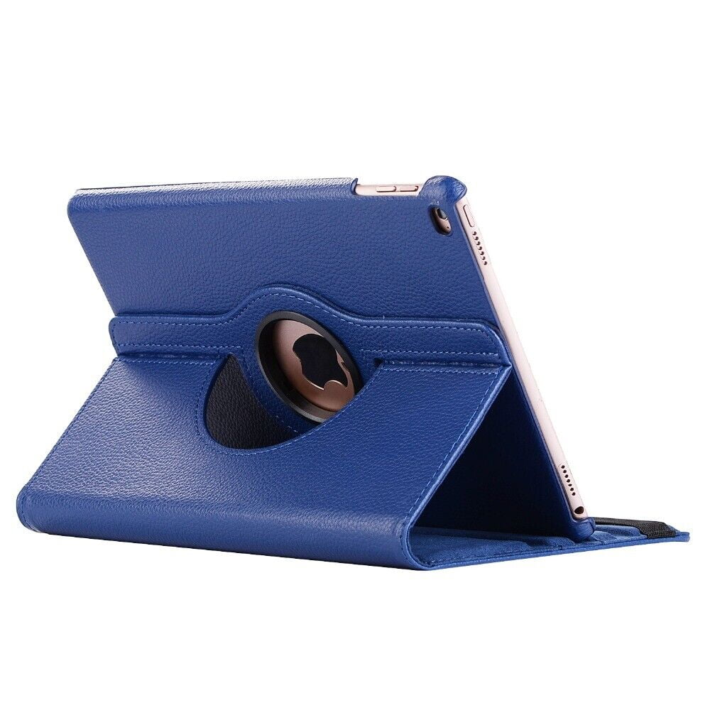360 Rotating Leather Folio Case Cover Stand for iPad 234 Mini Air 9.7 ...
