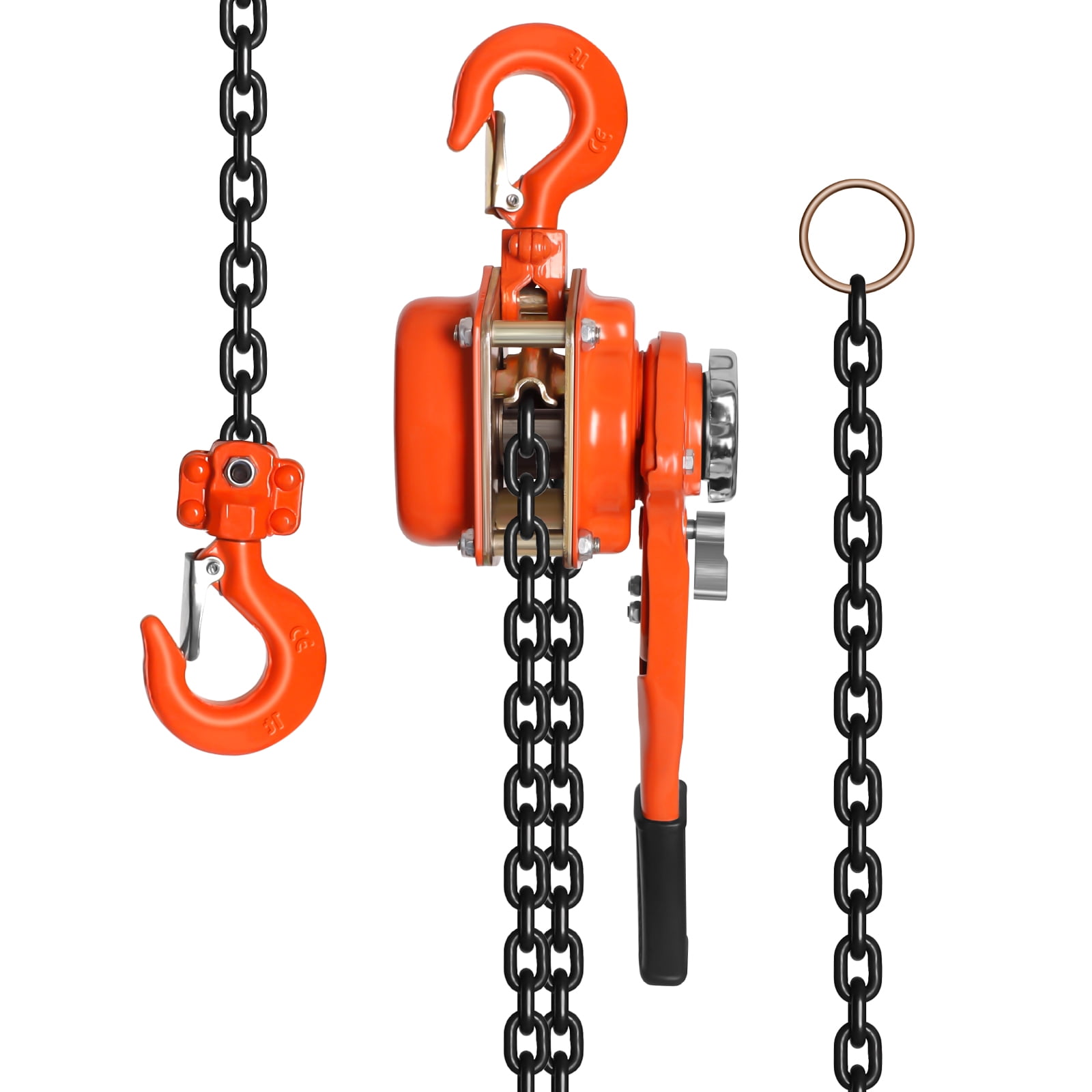 360° Rotating Lever Block Chain Hoist, Heavy-Duty Galvanized Carbon ...