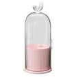 360 Rotating Makeup Brush Holder with Lid, Clear Dustproof Display Case ...