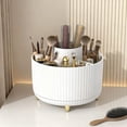 360 Rotating Makeup Brush Organizer, Multi Compartment Lipstick Pen ...