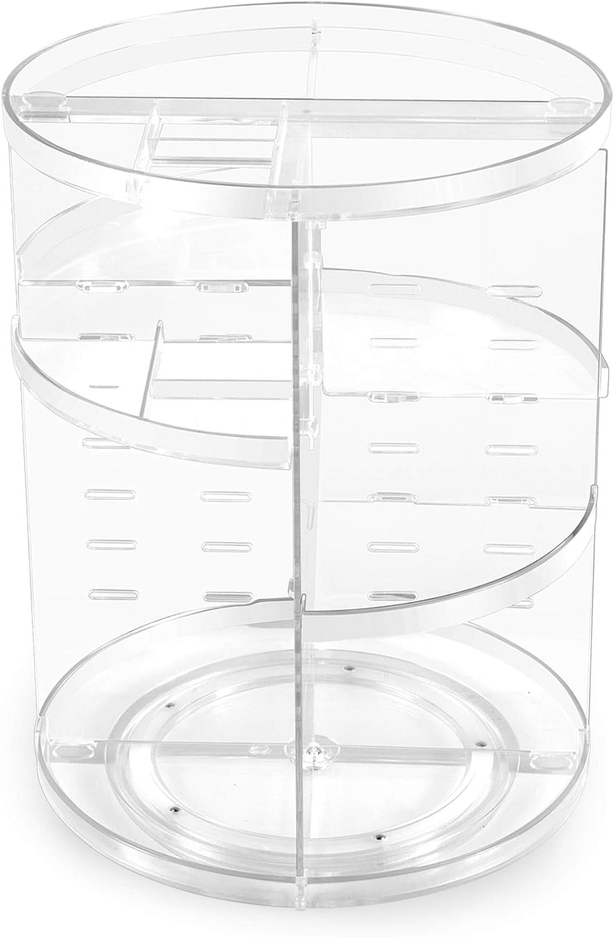 360° Rotating Makeup Organizer, Spinning Bathroom Organizer Countertop ...