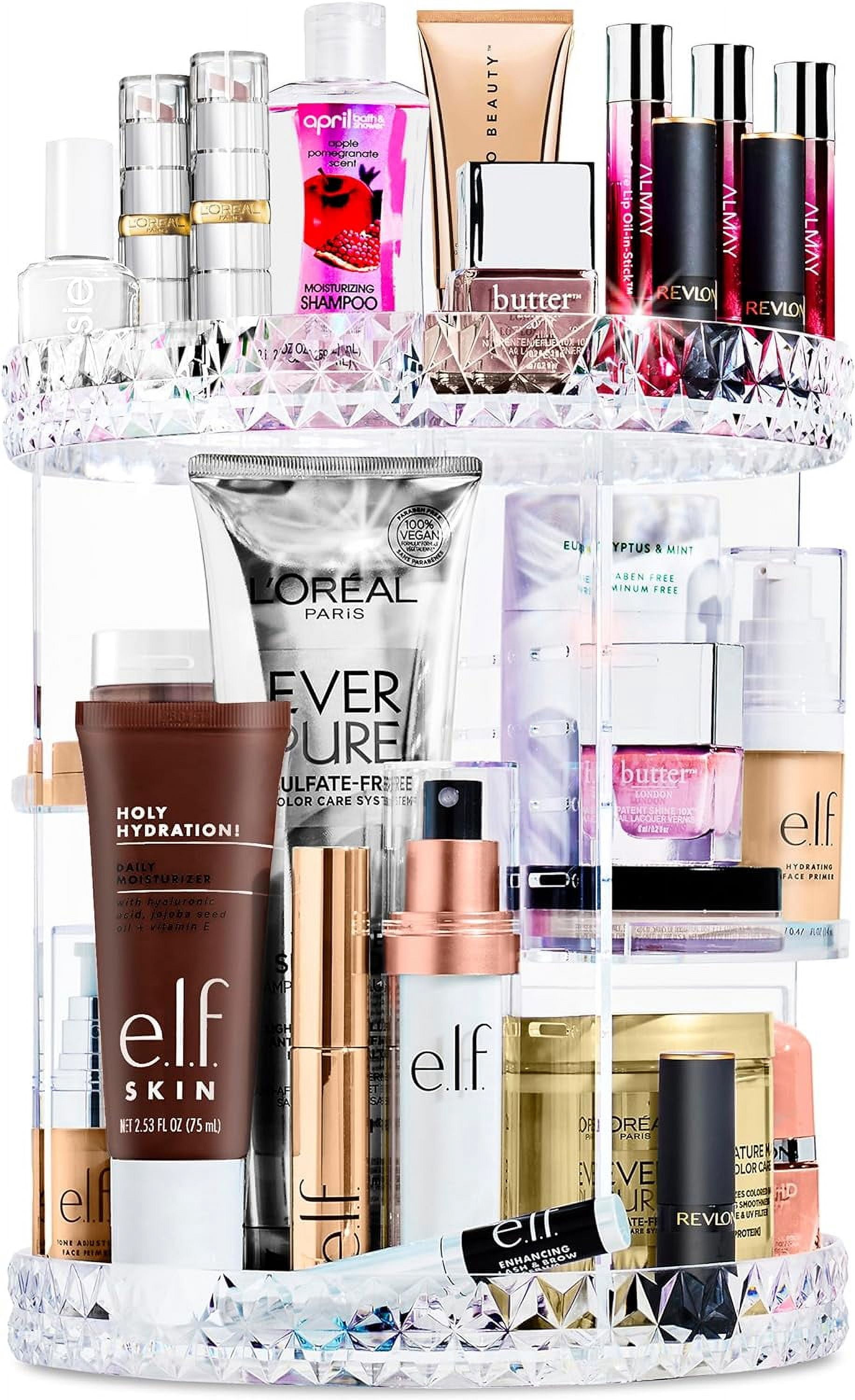 360 Rotating Makeup Organizer - Spinning cosmetics organizer ...