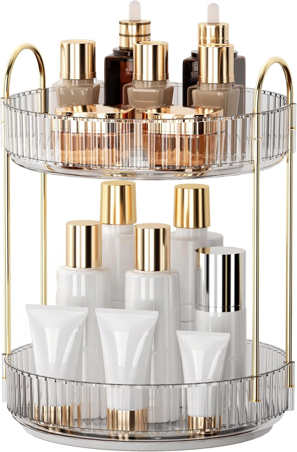 360 Rotating Makeup Organizer and Storage for Vanity Bathroom ...