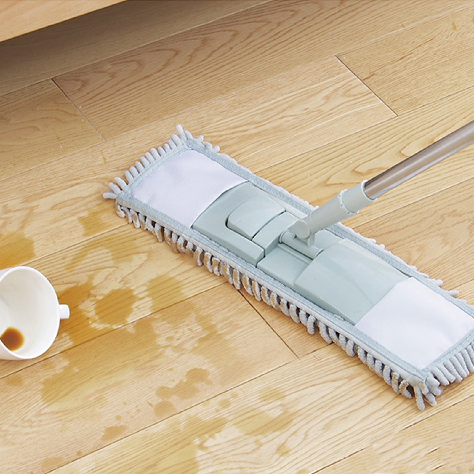 360° Rotating Microfiber Dust Mop, Hardwood Floor Mop, Dust Flat Mop ...