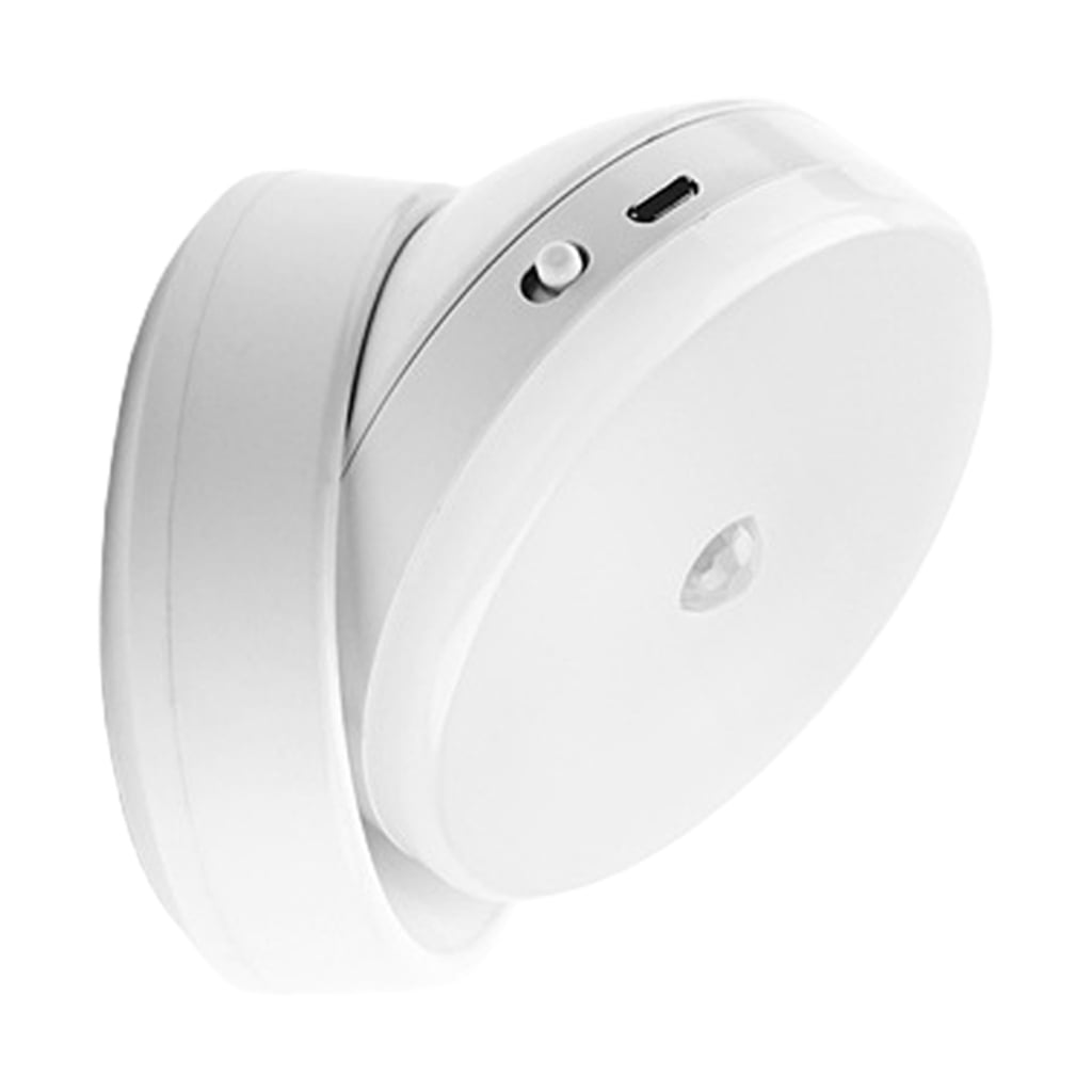 360 Rotating Motion Sensor LED Night Light Wall Lamps Under Cabinet ...