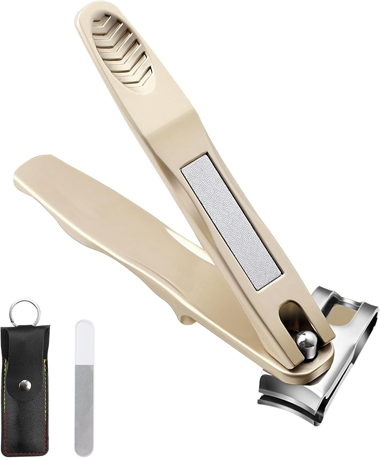 360°Rotating Nail Clippers Set with Built-in Nail File,【German ...