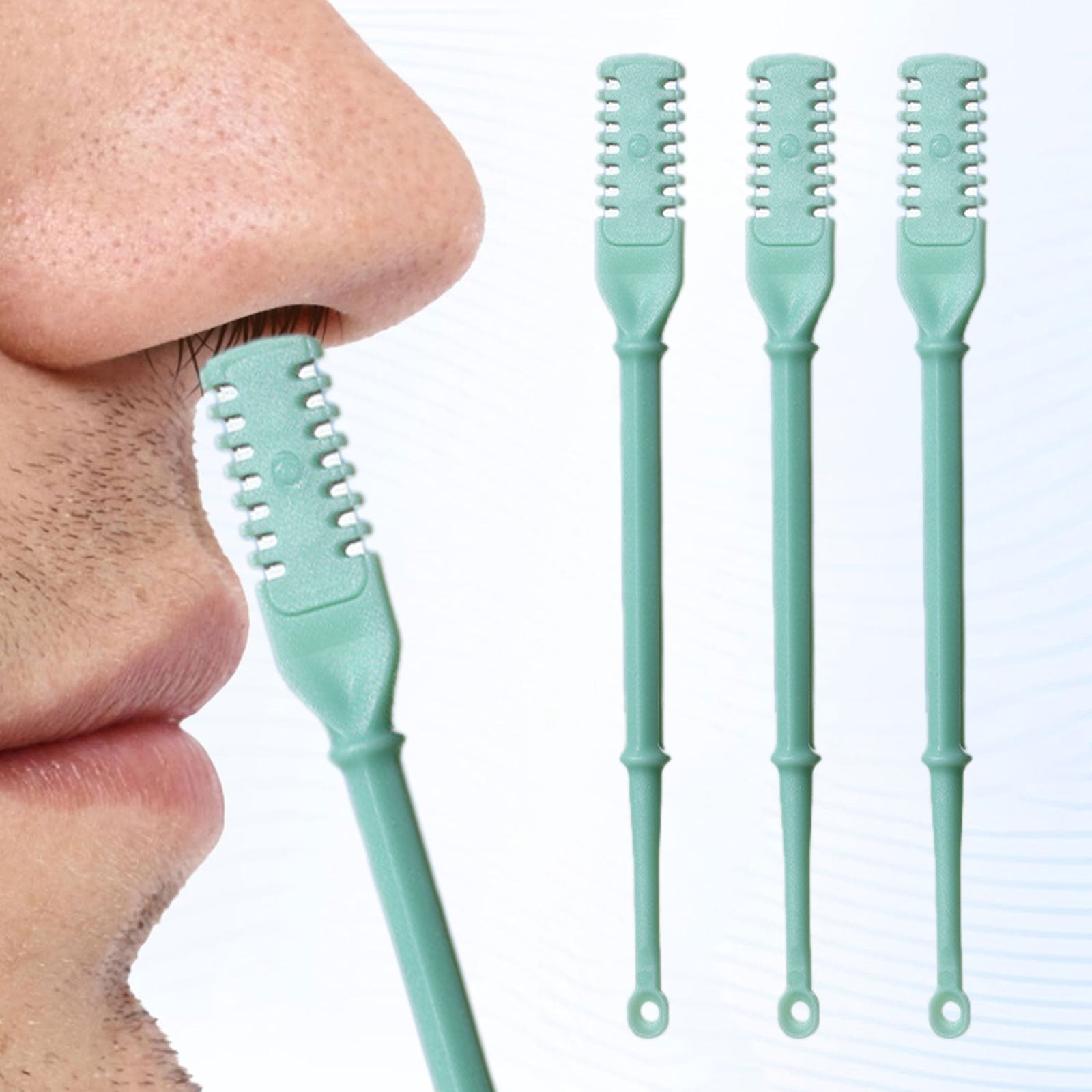 360° Rotating Nose Hair Trimmer for Men & Women, 2 in 1 Stainless Steel ...