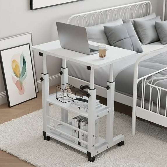 360° Rotating Nursing Bed Table - Adjustable Height & Mobile. 8 Color ...