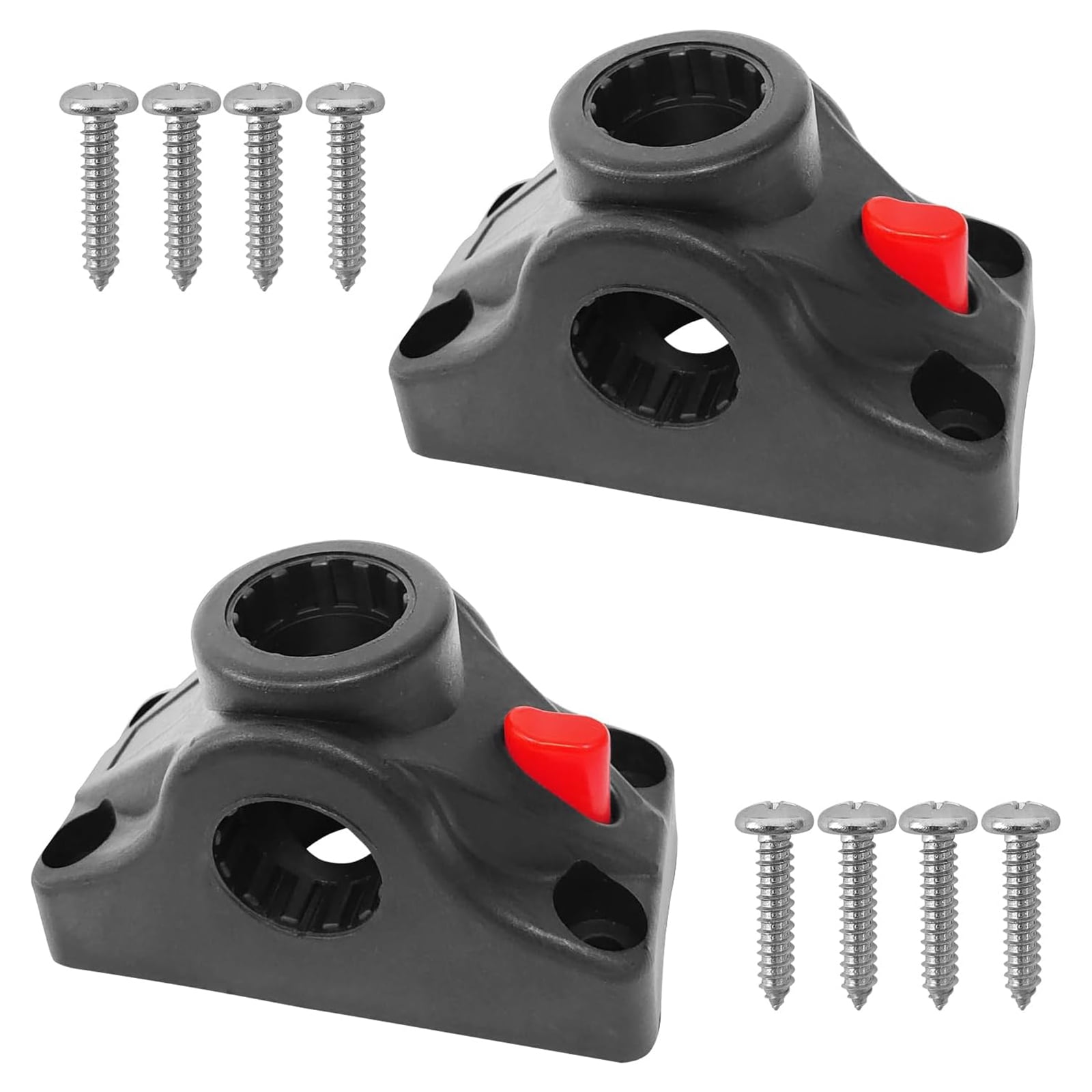 360 Rotating Plastic Fishing Rod Holder Fix Poles Mount Base ...