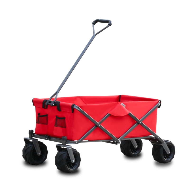360 ° Rotating Rear Wheel Heavy-Duty Folding Wagon – Multi-Use Garden ...