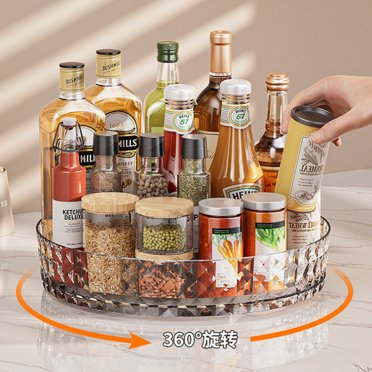 iMounTEK Multifunctional Rotating Spice Rack Organizer, Kitchen Cabinet ...