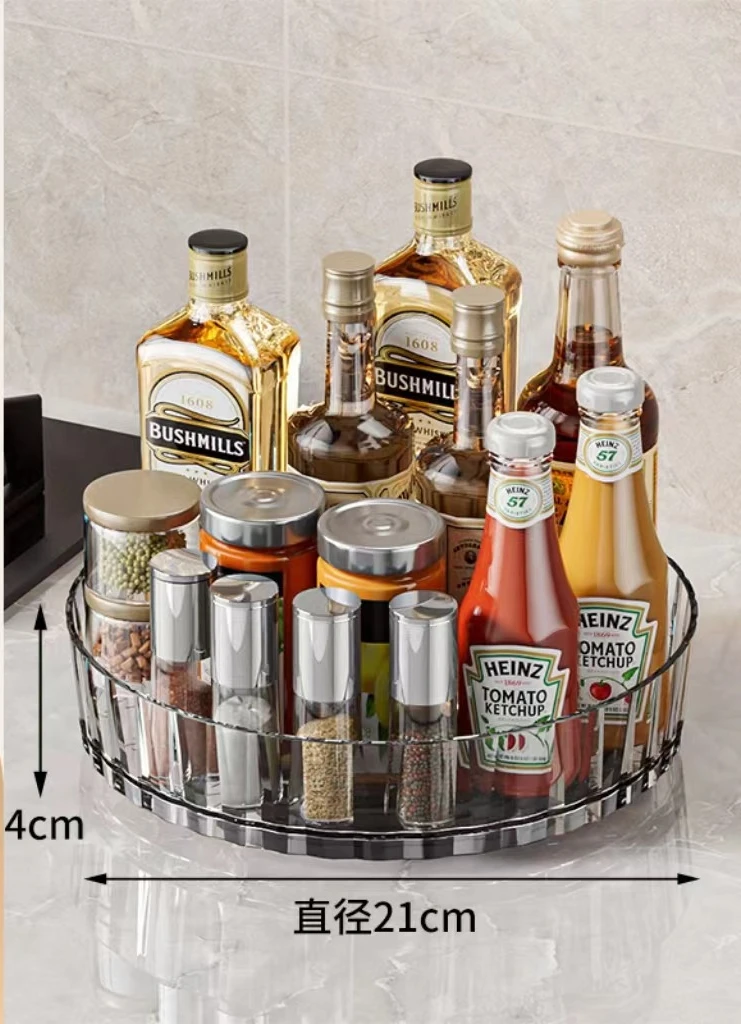 360 Rotating Seasoning Storage Tray Multifunction Pantry Cabinet ...