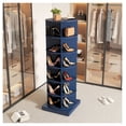 360 Rotating Shoe Cabinet - 24 Pair Shoe Organizer - Space Saving Shoe ...