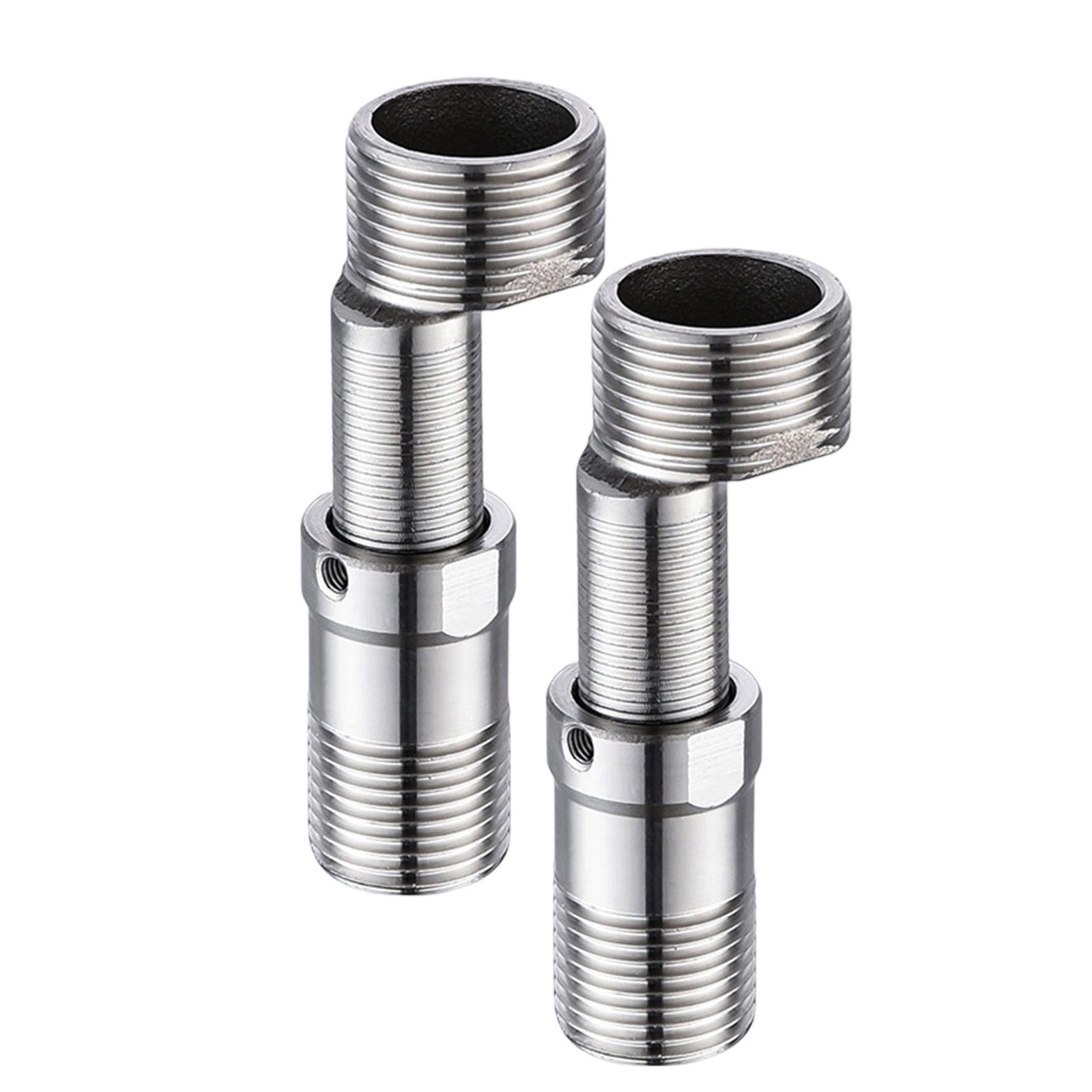 360 Rotating Shower Faucet Adapters Stainless Steels Angled Curved Foot ...