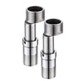 360 Rotating Shower Faucet Adapters Stainless Steels Angled Curved Foot ...