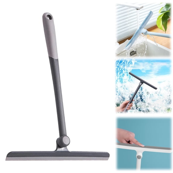360° Rotating Shower Squeegee, Silicone Blade Squeegee with Long Handle ...