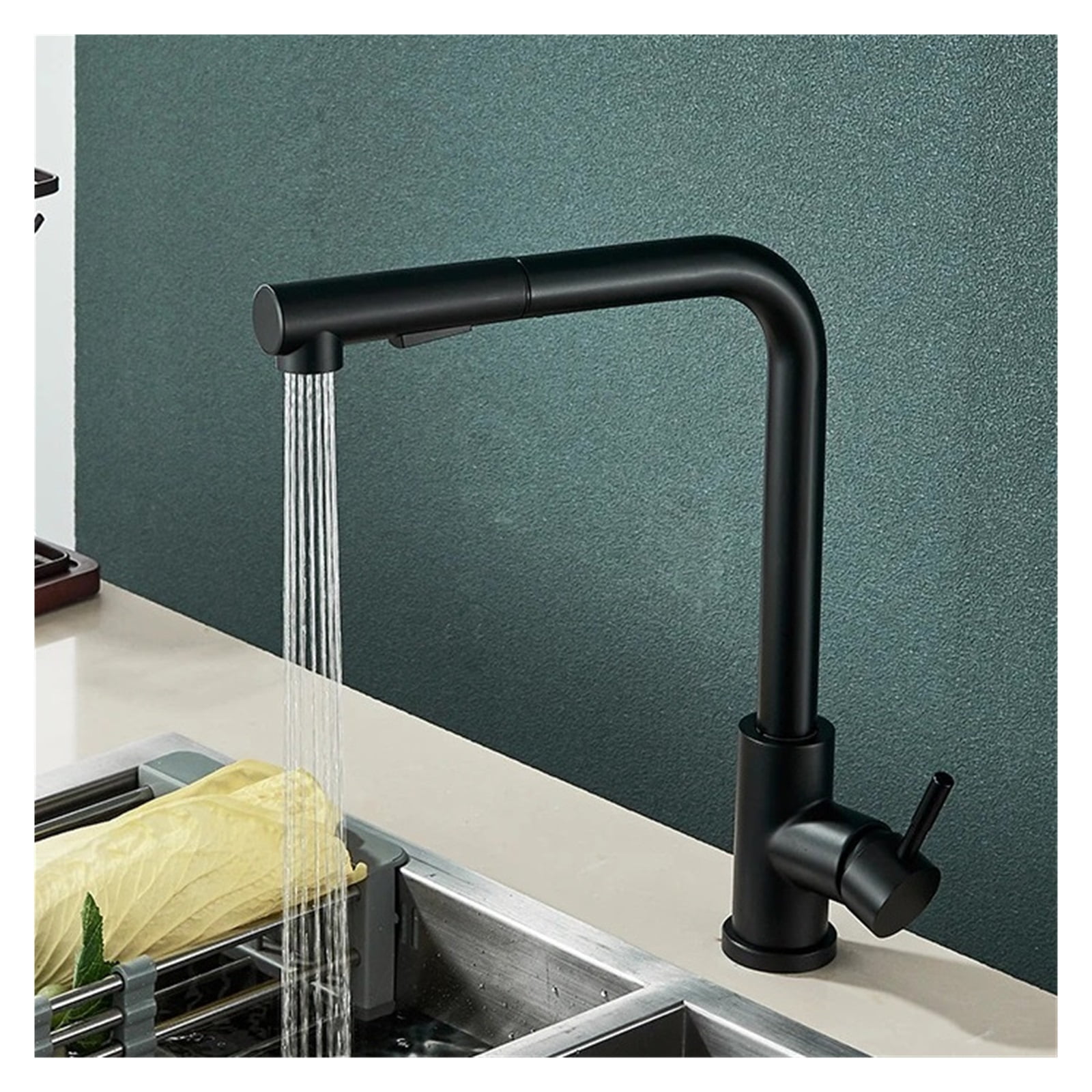 360° Rotating Spray Nozzle Stainless Steel Kitchen Sink Hot and Cold ...