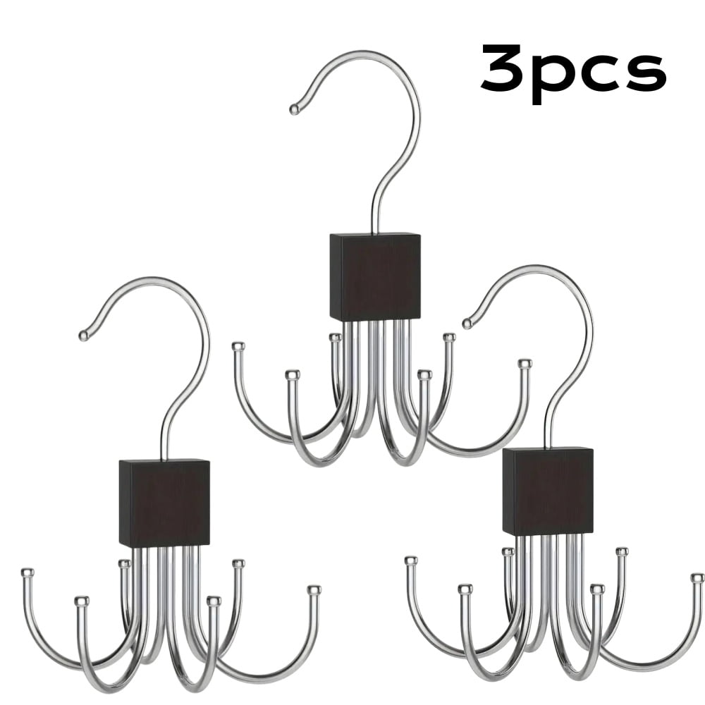 360 ° Rotating Storage Hanger Hook Multi-Claw Bag Metal Belts Rack ...