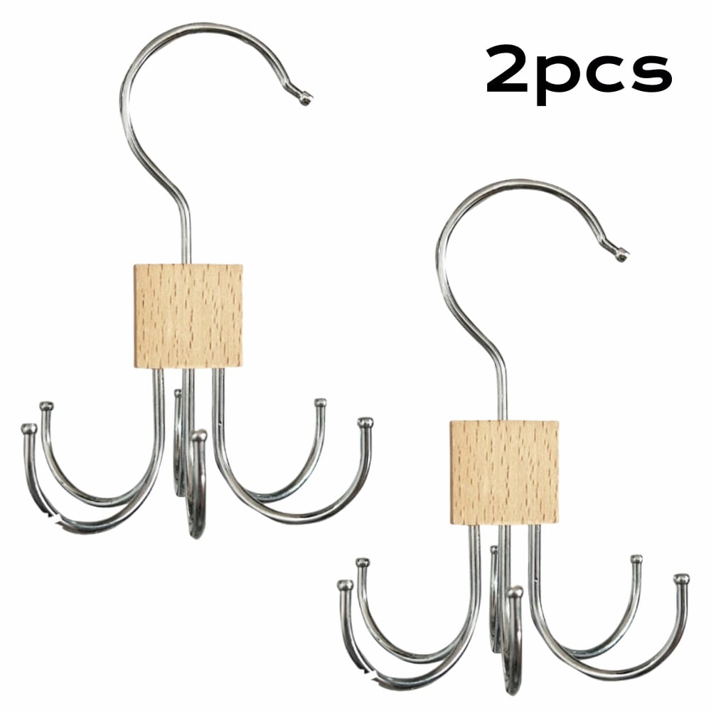 360 ° Rotating Storage Hanger Hook Multi-Claw Bag Metal Belts Rack ...