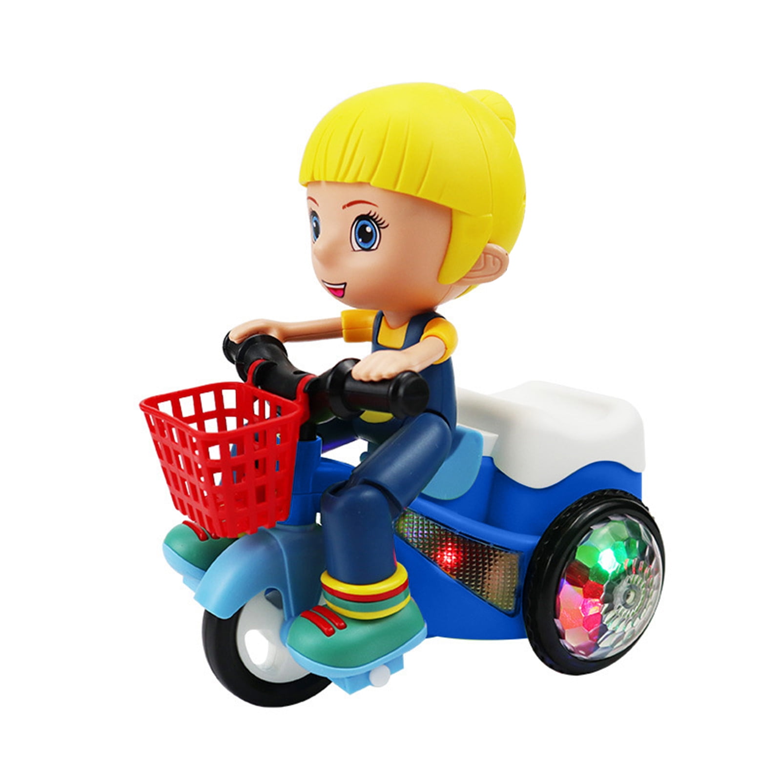 360°Rotating Stunt Tricycle Toy with LED Lights & Music for Kids ...