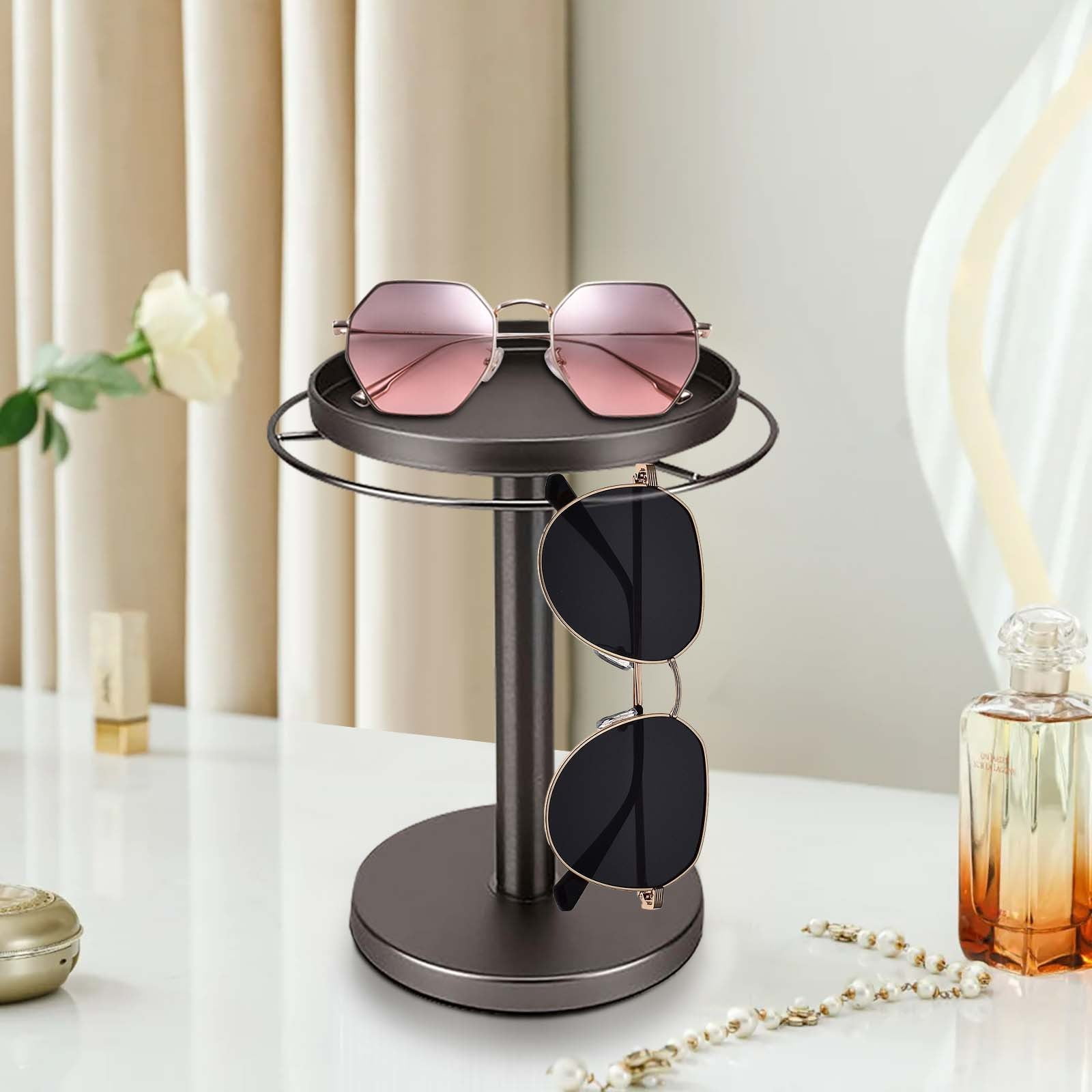 360° Rotating Sunglass Organizer Storage,Eyeglasses Display Rack ...