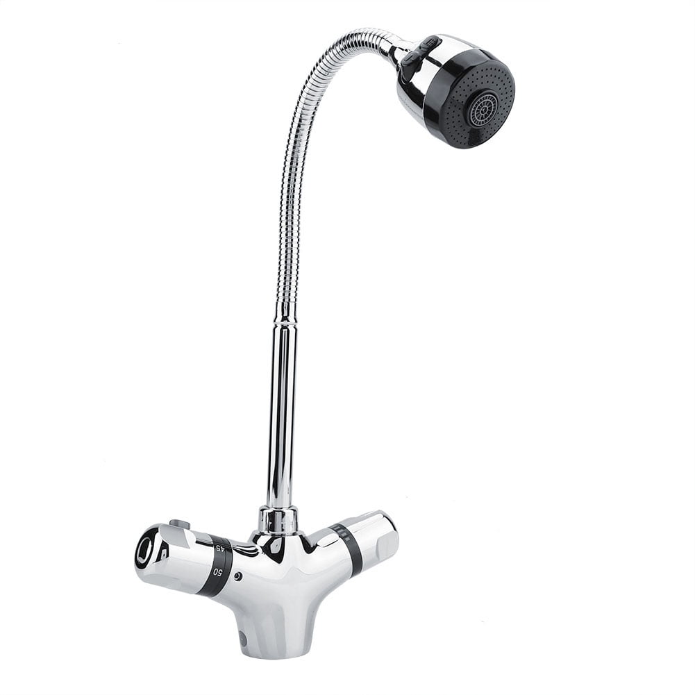 360 Rotating Thermostatic Basin Water Faucet Hot&Cold Brass Faucet for ...