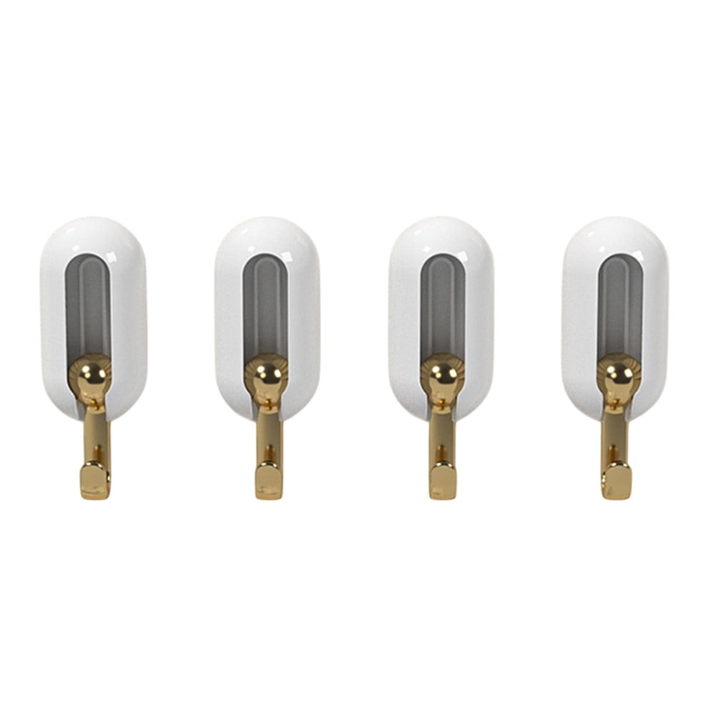 360° Rotating Wall Hooks Waterproof Space-Saving No Drill Foldable ...