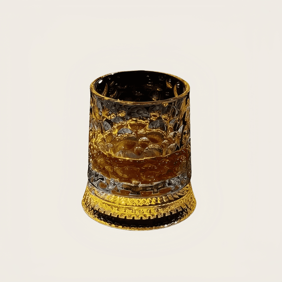 360° Rotating Whiskey Glass with LED Light Base, Spinning Stress Relief ...