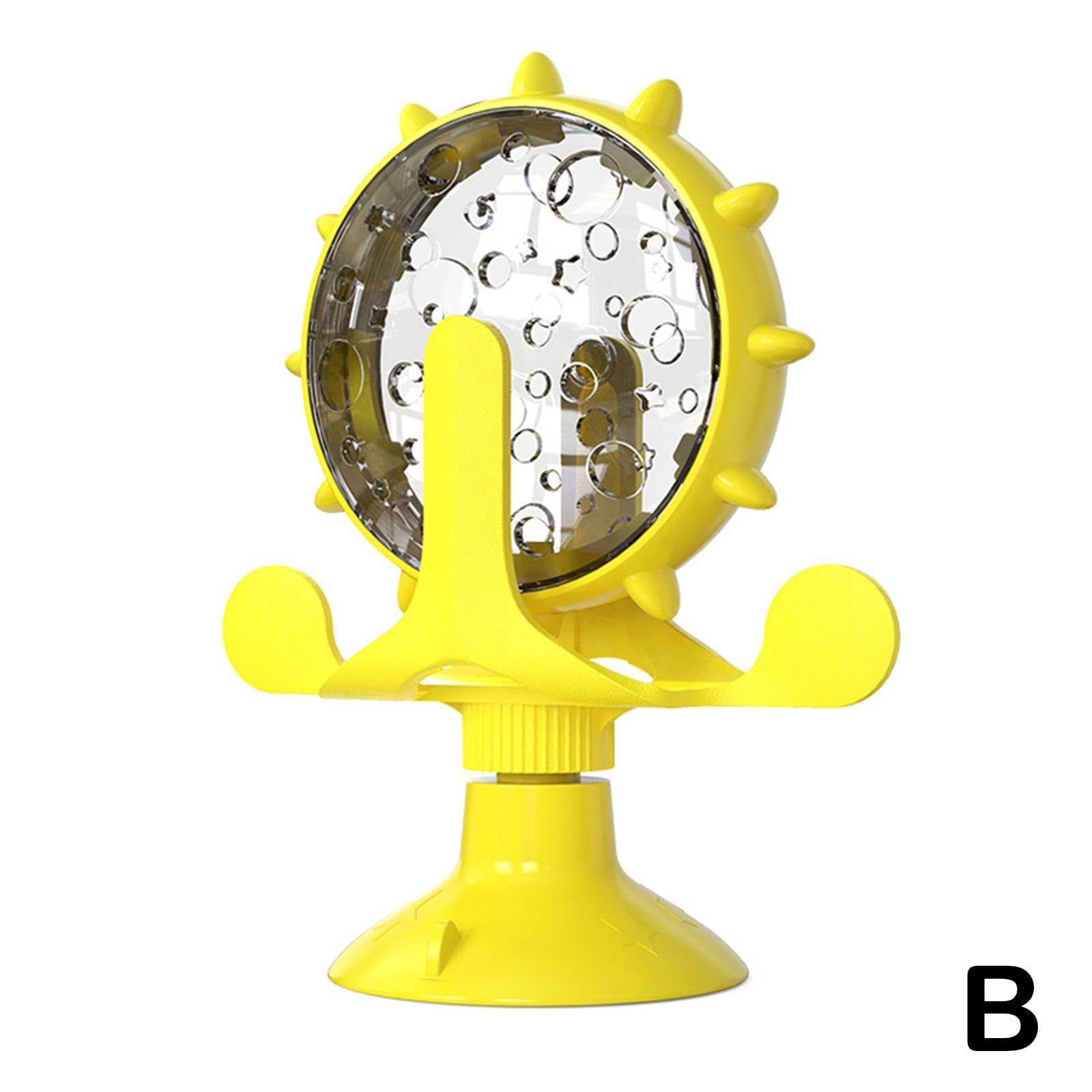 360° Rotating Windmill Cat Dog Pet Toy Food Treat Snak Leak Dispenser ...