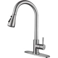 360°Rotation Kitchen Faucet with Pull Down Sprayer, Single-Handle 1 Or ...