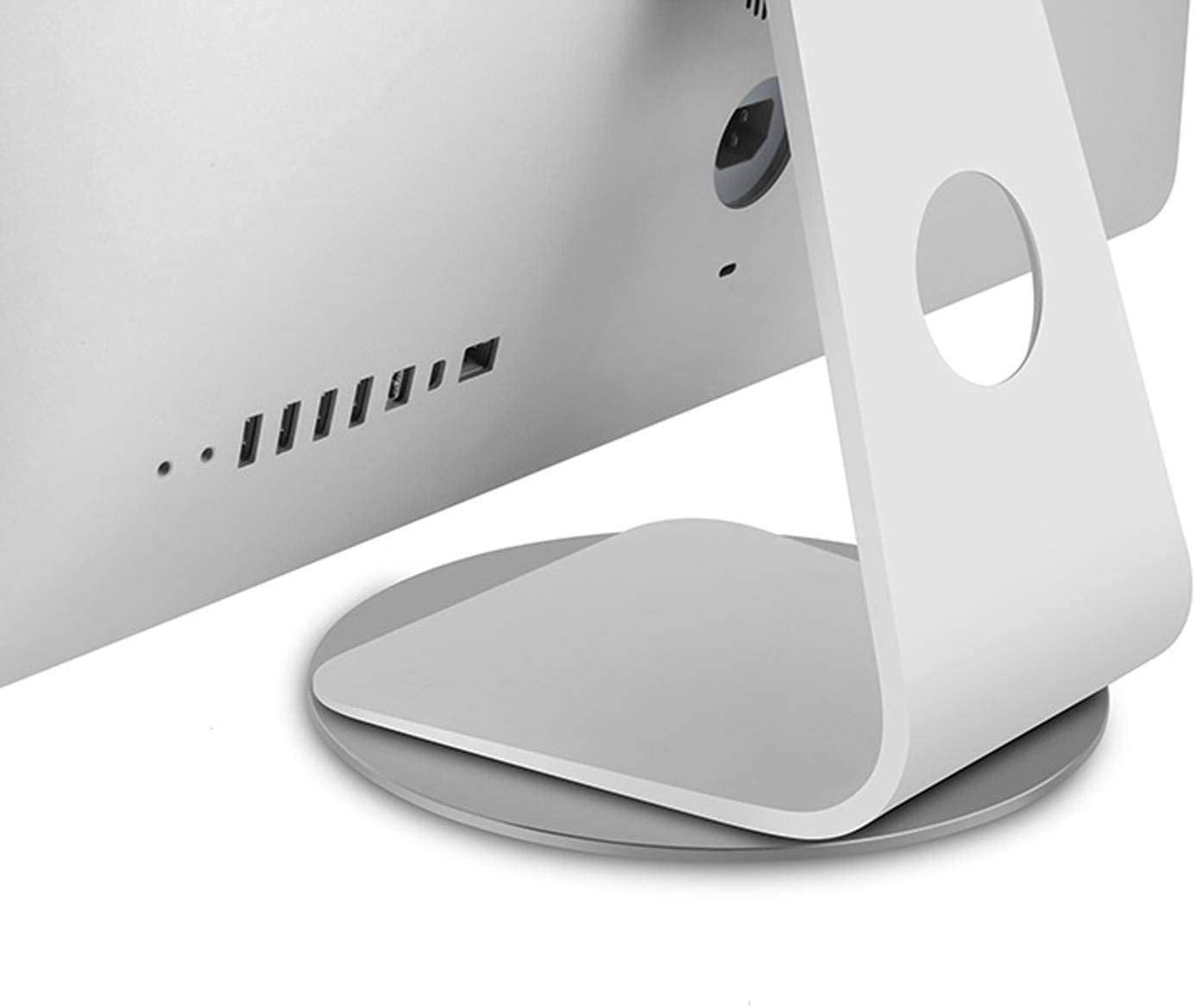 360° Rotation Monitor Swivel Base, Silver Aluminum Alloy Computer ...